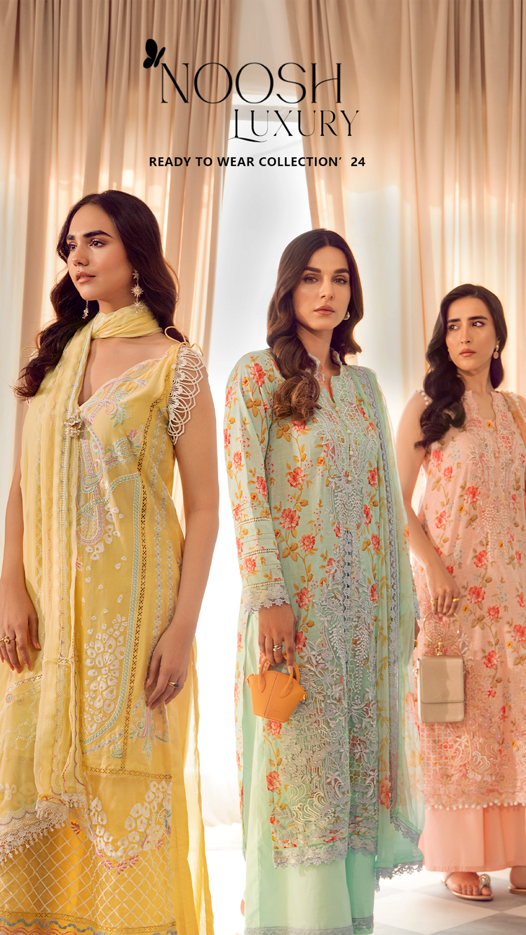 Luxury Women's Clothing in Pakistan - Noosh | Embroidered & Printed