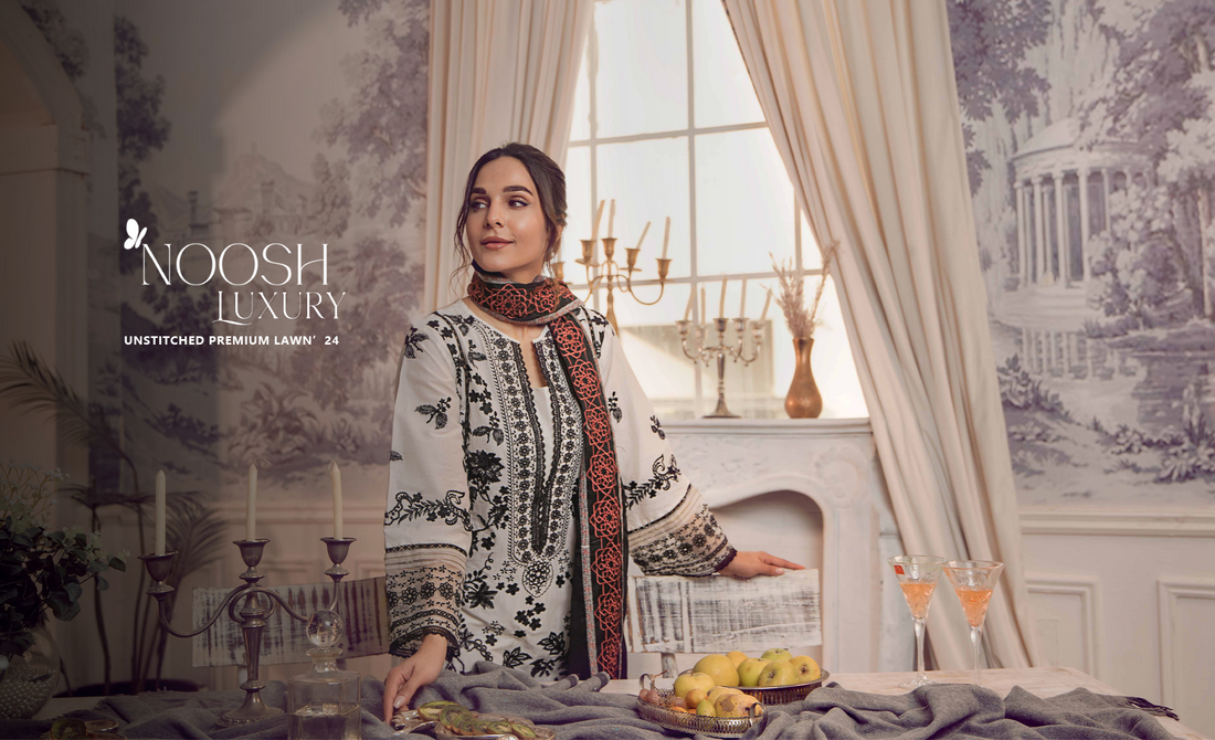 Luxury Women's Clothing in Pakistan - Noosh | Embroidered & Printed